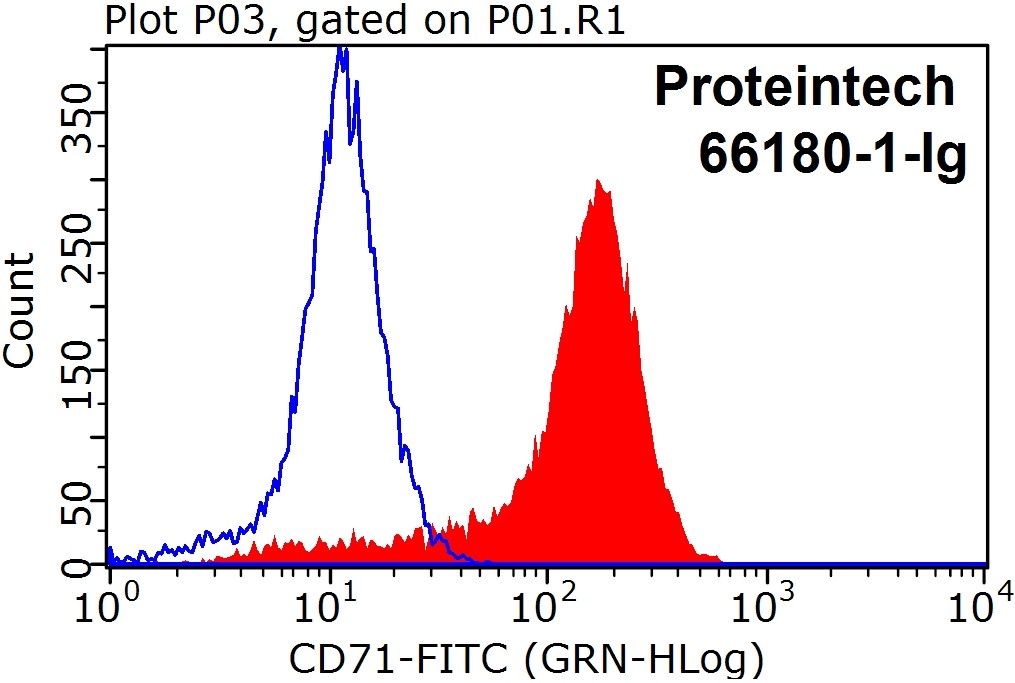 CD71 antibody (66180-1-Ig) | Proteintech | 武汉三鹰生物技术有限公司